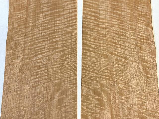 Anegre Anigre Veneer (curly!) - 2 pcs, 1/42" x 8" x 120"L - DomEx Hardwoods