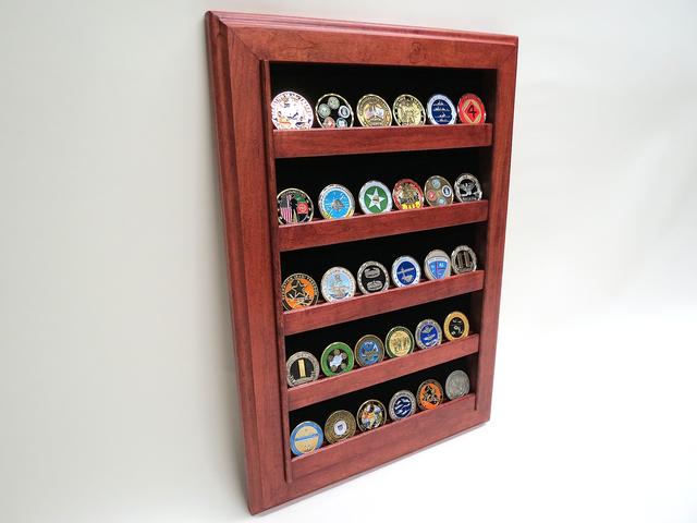 Coin Display - "open wall" (cherry) - DomEx Hardwoods
