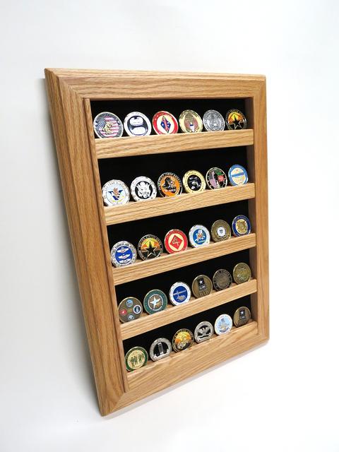 Coin Display - "open wall" (oak) - DomEx Hardwoods