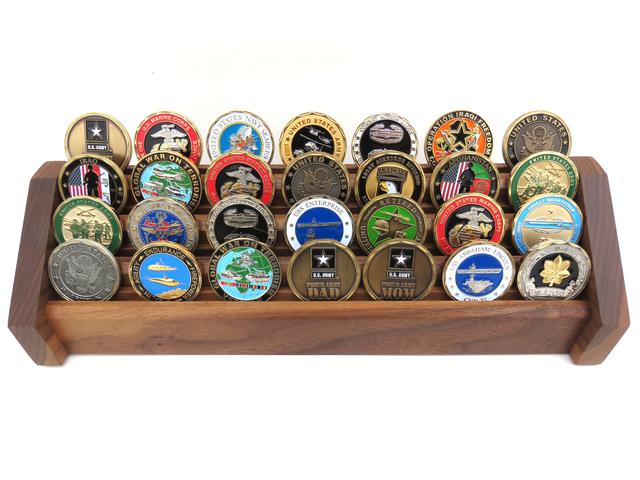 Coin Rack Displays (Walnut) - DomEx Hardwoods