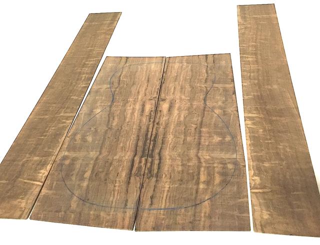 Figured Imbuya Acoustic Guitar Set - DomEx Hardwoods