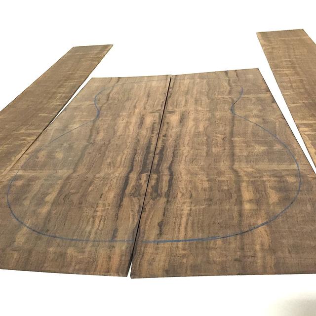 Figured Imbuya Acoustic Guitar Set - DomEx Hardwoods