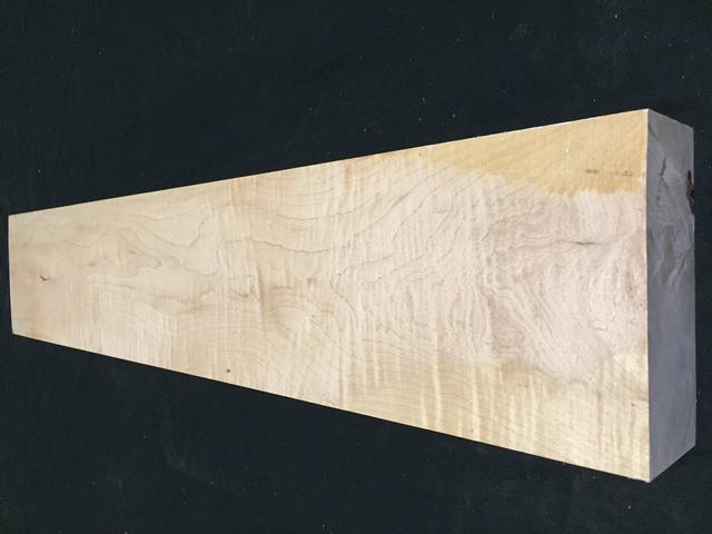 CURLY Hard Maple 2-1/4 x 5-1/2 x 28-1/2 - DomEx Hardwoods