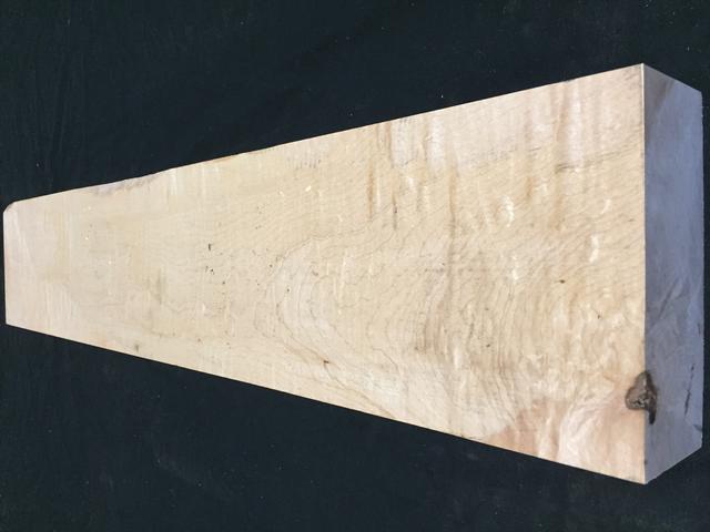 CURLY Hard Maple 2-1/4 x 5-1/2 x 28-1/2 - DomEx Hardwoods