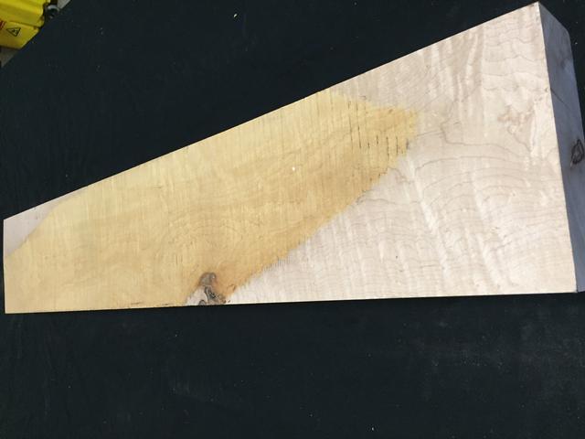 CURLY Hard Maple 2-1/4 x 6-1/4 x 35 - DomEx Hardwoods