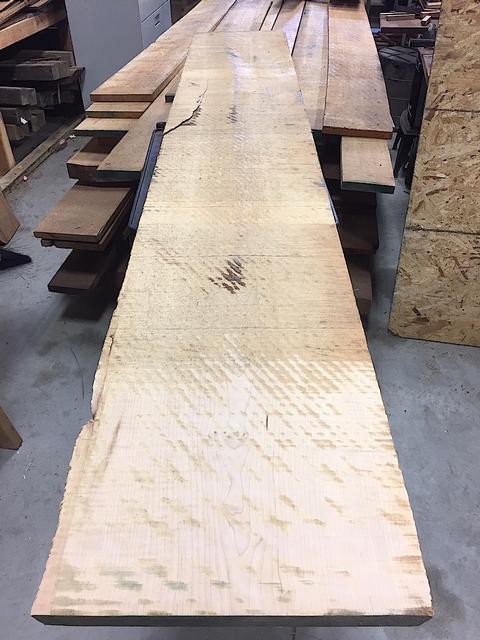 Hard Maple, Premium (curly) 1 x * 16 * x 98-1/2 - DomEx Hardwoods