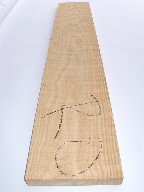 Oak, Red (curly) 1 x 7-1/4 x 67 - DomEx Hardwoods