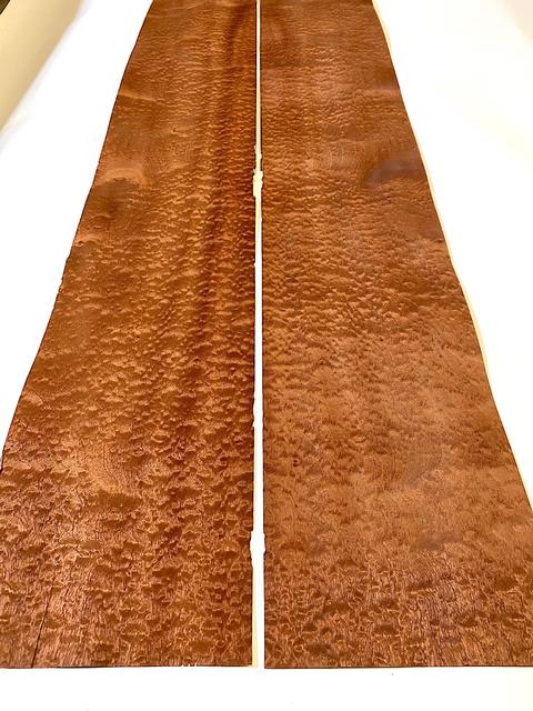 Sapele veneer (pomelle) - 2 pcs, 9" x 102" - DomEx Hardwoods
