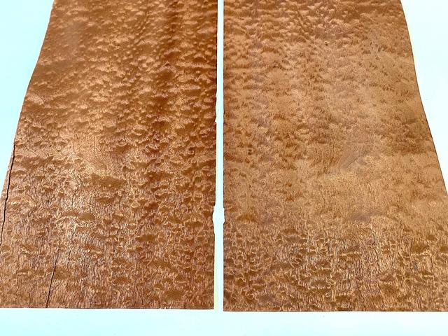 Sapele veneer (pomelle) - 2 pcs, 9" x 102" - DomEx Hardwoods