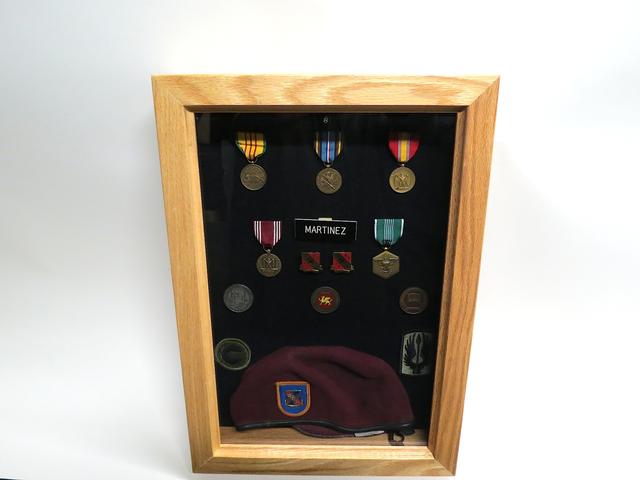 Shadow Box w/ glass door (oak) - DomEx Hardwoods