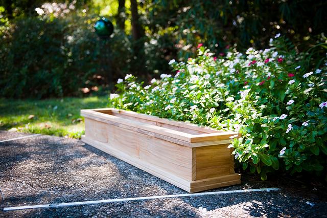 Teak Planter Box - 48x8x8 - DomEx Hardwoods